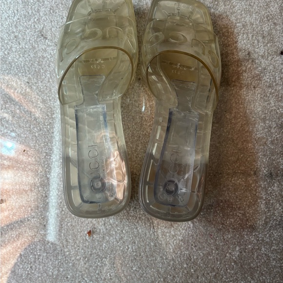 Gucci | Shoes | Gucci Clear Slide Sandals | Poshmark